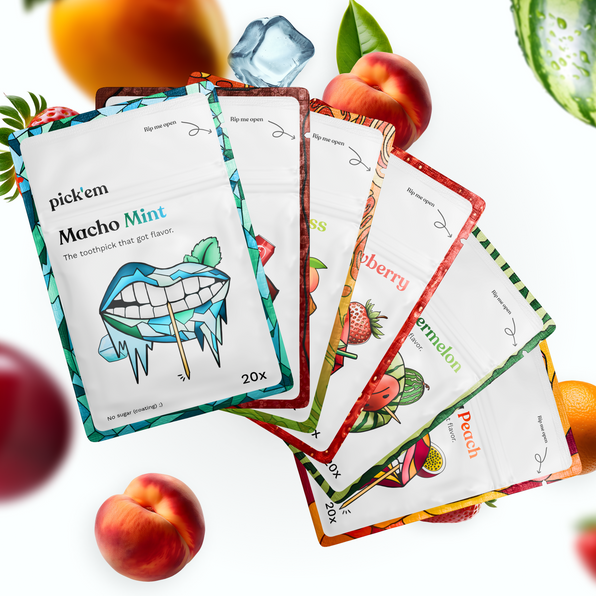 The flavored toothpicks - Pick'em