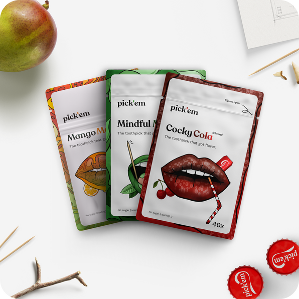 The flavored toothpicks - Pick'em