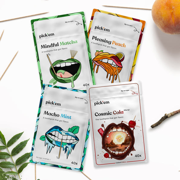 The flavored toothpicks - Pick'em