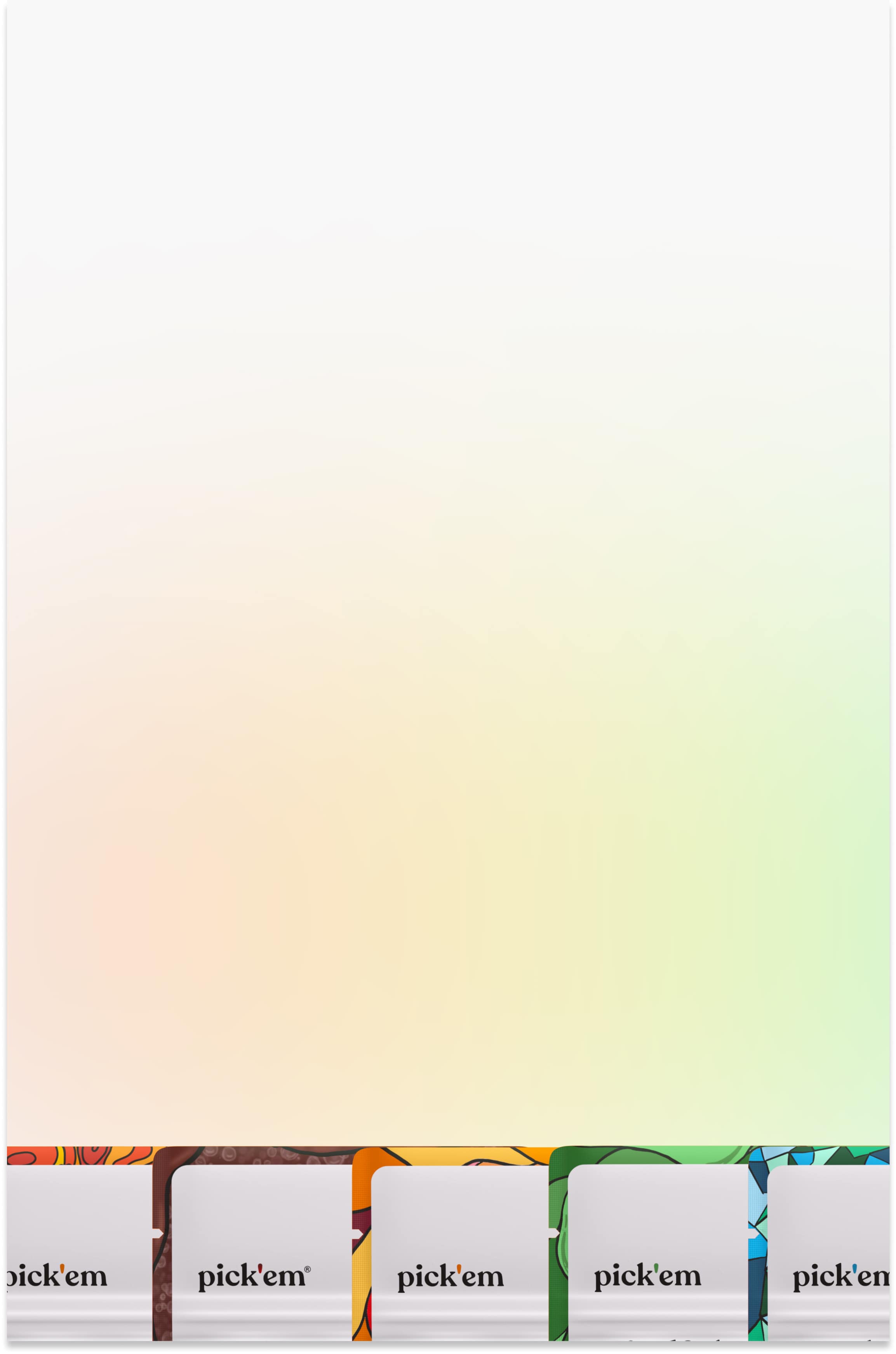 The flavored toothpicks - Pick'em