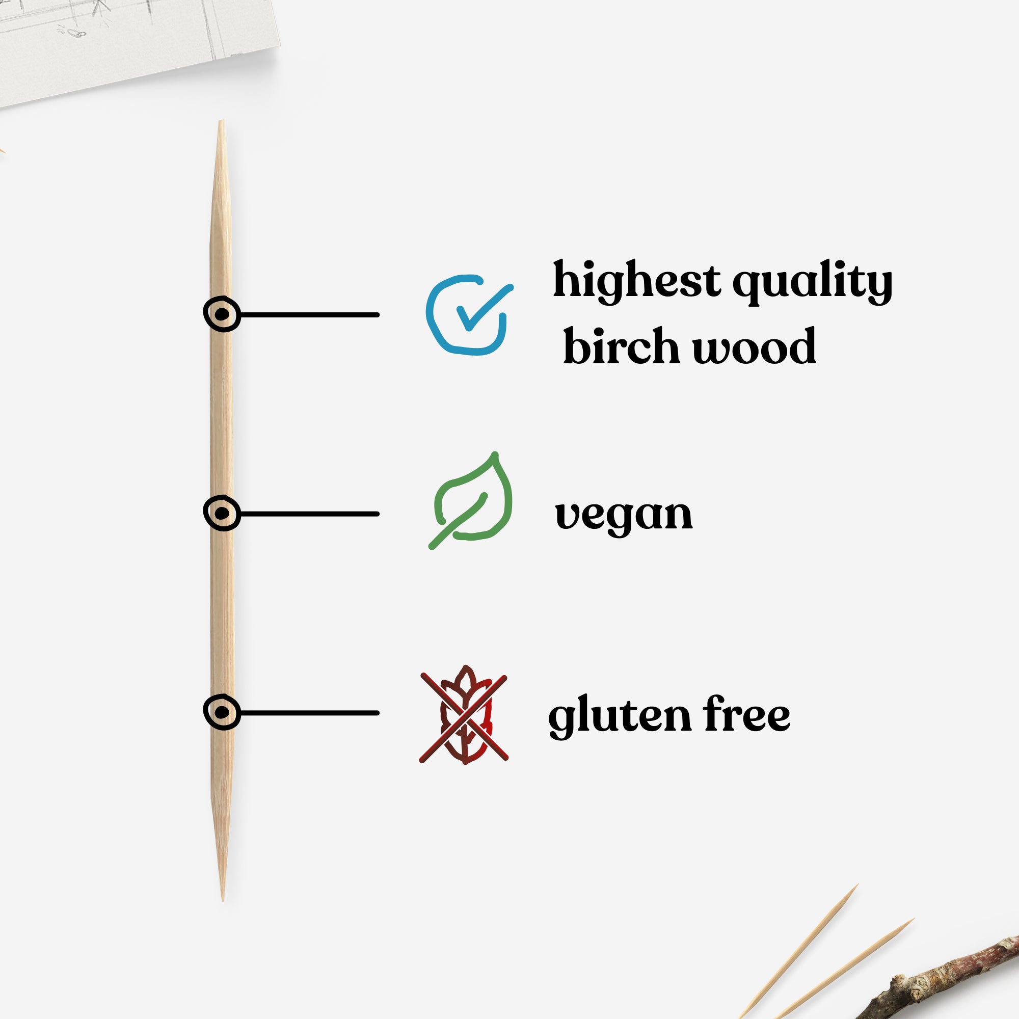 The flavored toothpicks - Pick'em